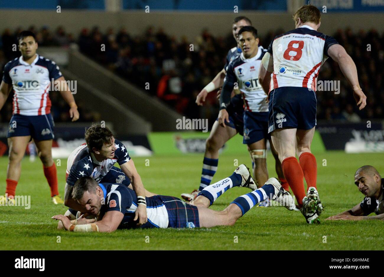 Rugby League - World Cup 2013 - Group C/D - Scotland v USA - Salford ...