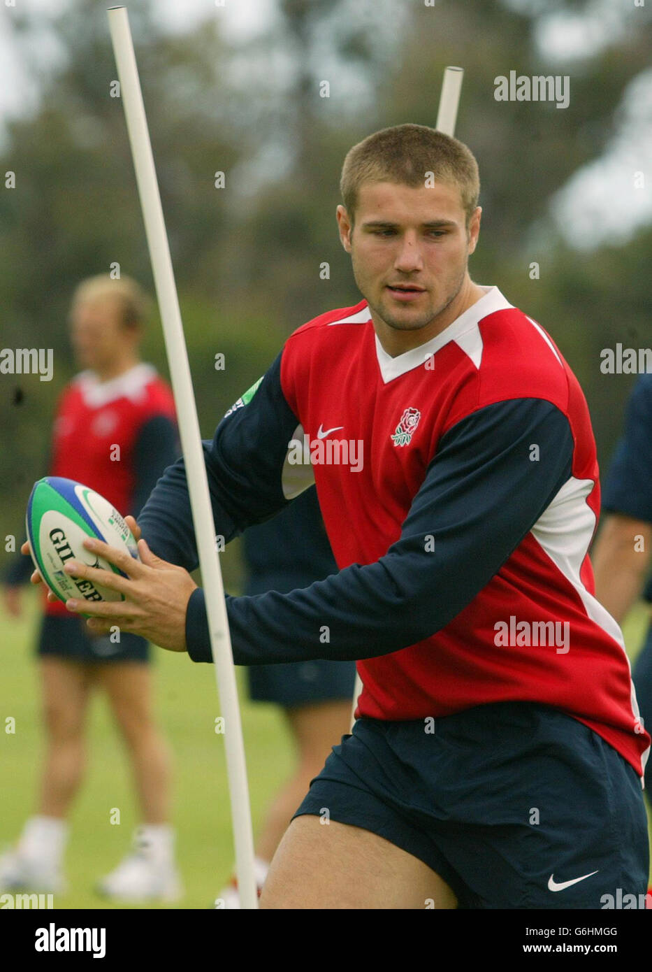 England's Ben Cohen during training at Hale School in Perth, Australia ...