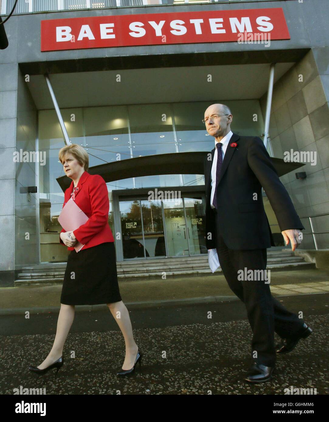 Sturgeon visits bae systems hi-res stock photography and images - Alamy