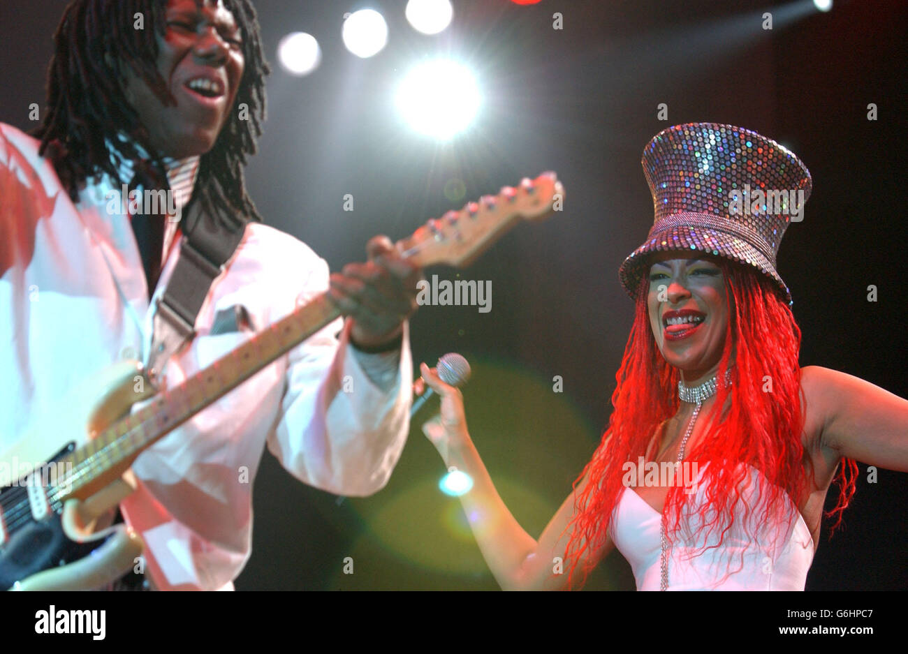 Chic performing live on stage as part of the "Best Disco In Town Live ...