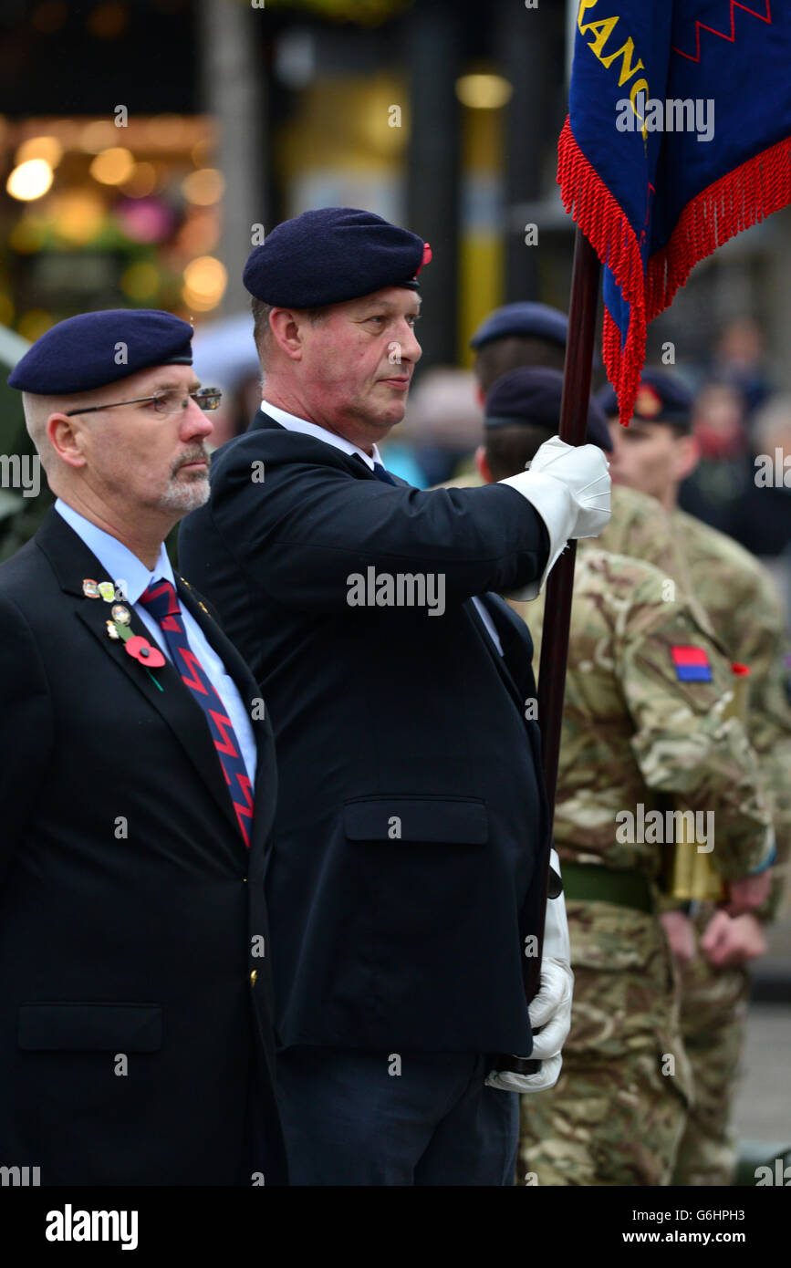 Standard bearer retired Sergeant Gavin Hammond of the 1st Royal Horse ...