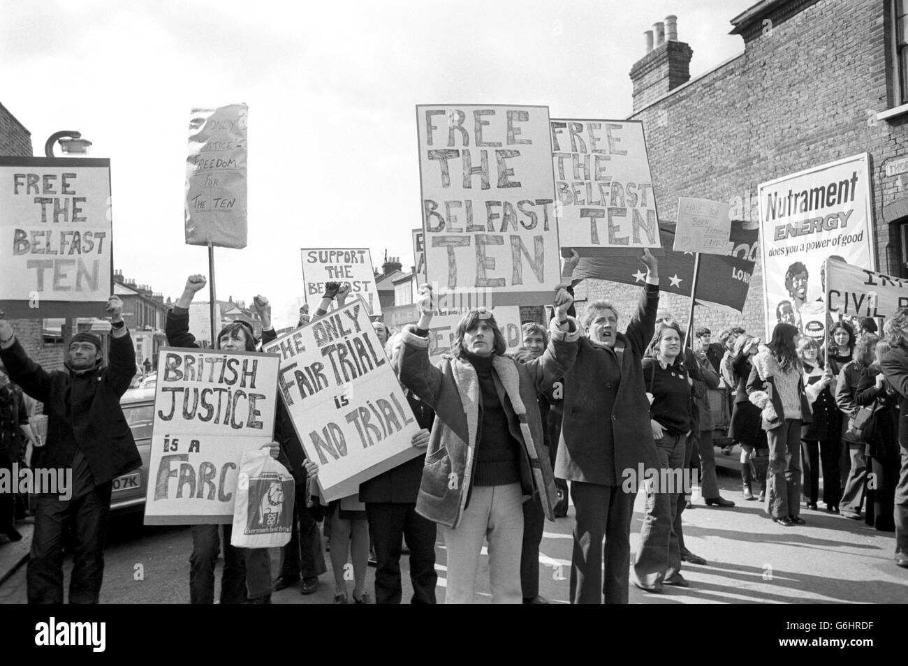 Michael O'Kane, Chairman of the Irish Civil Rights Association, with ...