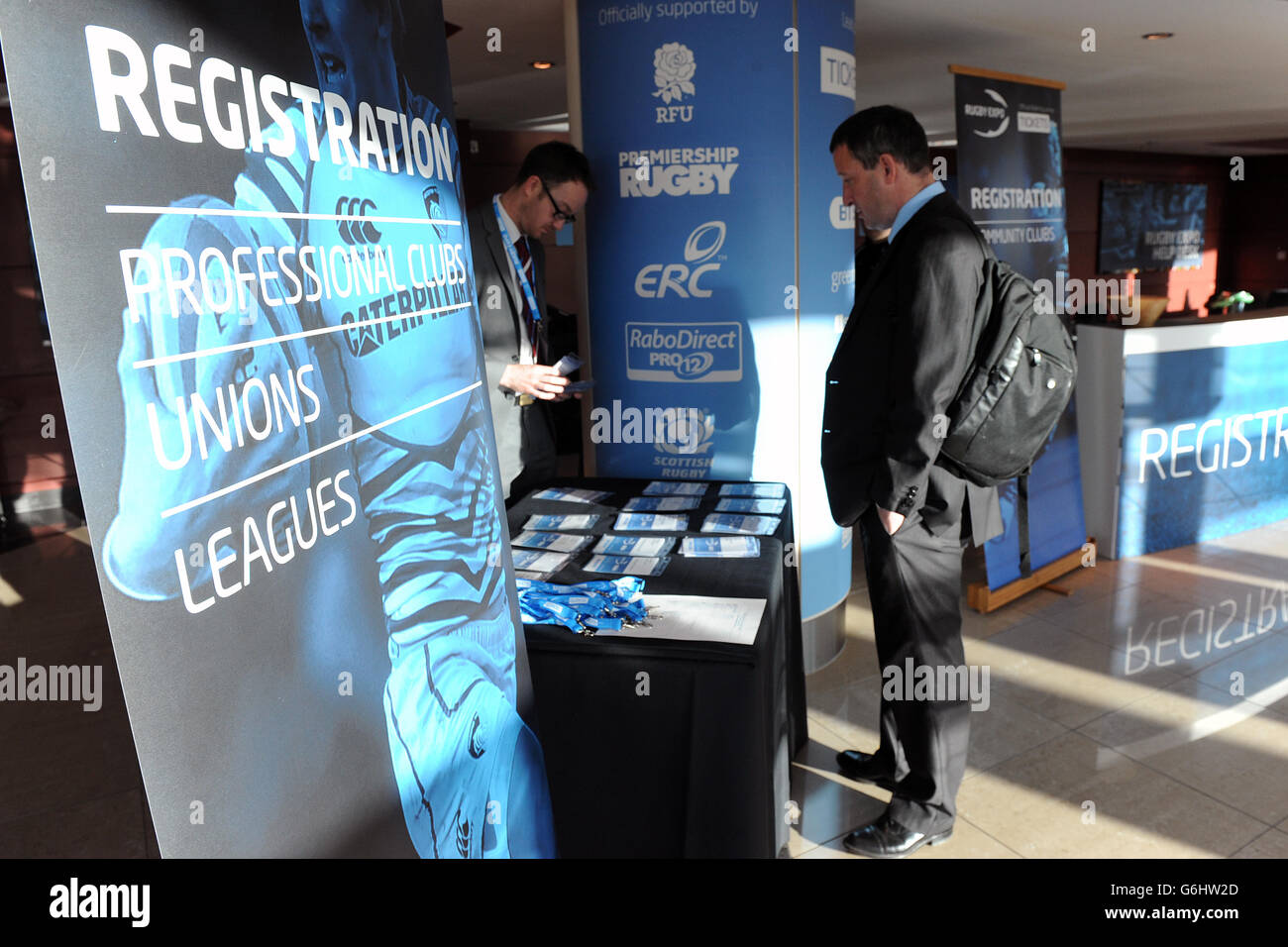 Rugby expo 201 registration hi-res stock photography and images - Alamy