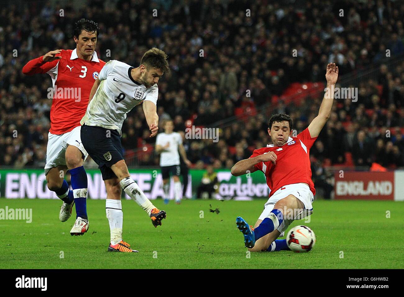 Soccer international friendly england chile hi-res stock photography ...