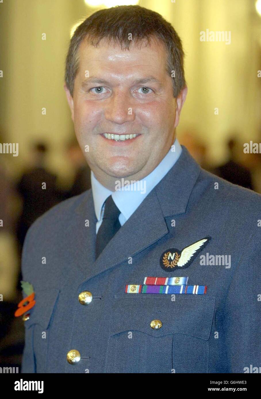 Wing Commander Ian Teakle at the Ministry of Defence in London. Wing ...