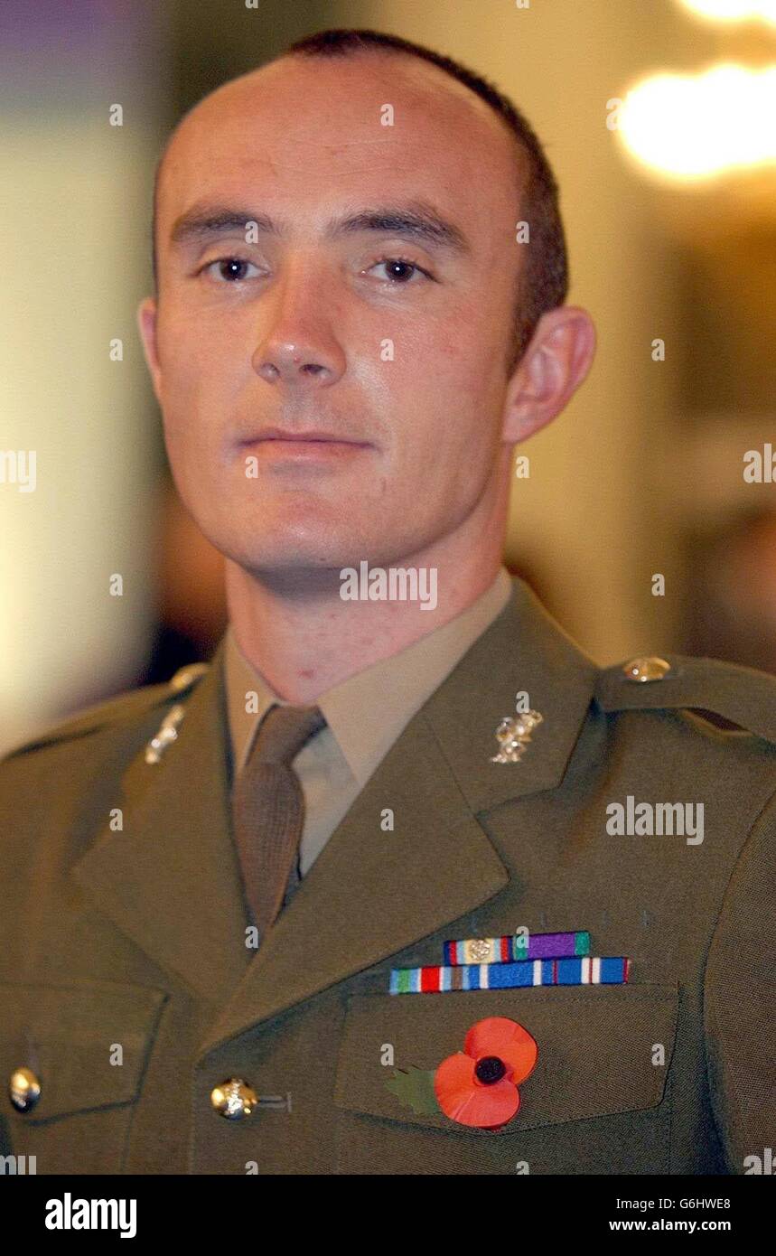 Sergeant Craig Comber at the Ministry of Defence in London. Sergeant ...