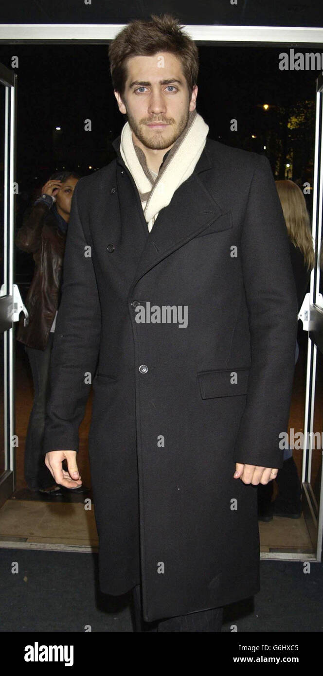 Actor Jake Gyllenhaal arrives for the UK premiere of "21 Grams" - as ...