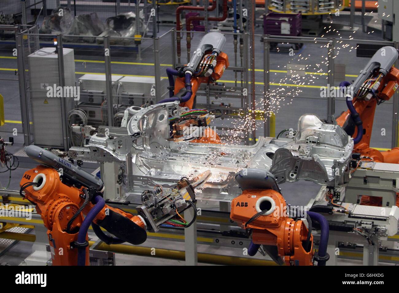 The production line at the BMW Mini plant in Oxford. The latest ...