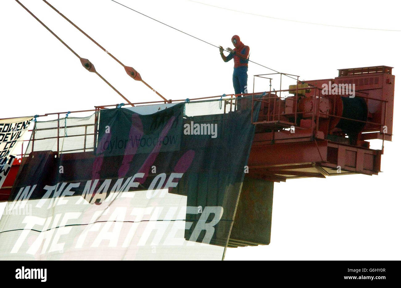 David Chick Fathers 4 Justice Stock Photo - Alamy