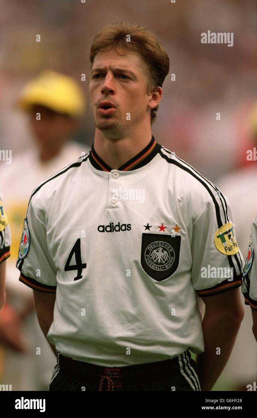Soccer, Euro 96 Semi Final. England v Germany, Wembley. Steffen Freund ...