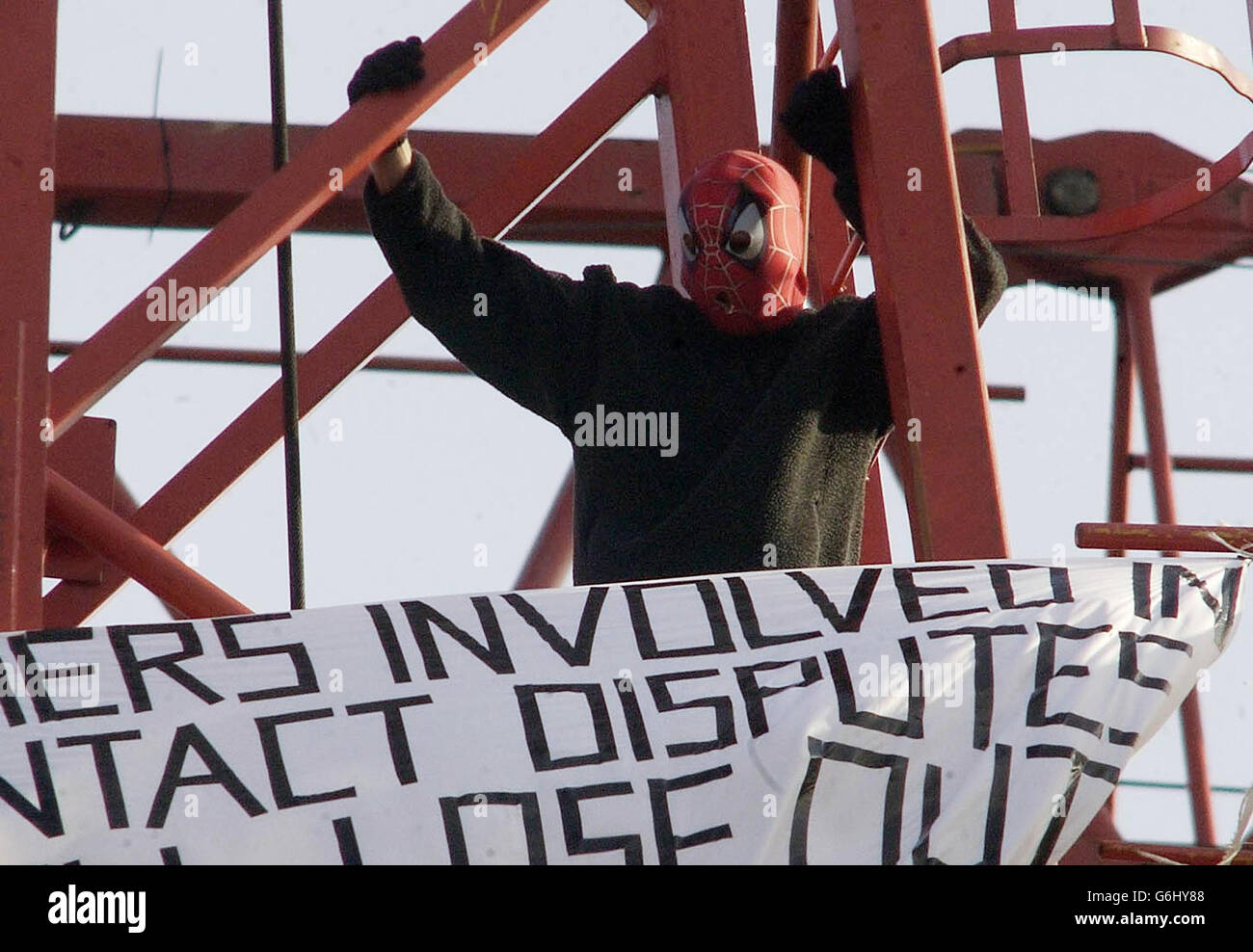 David Chick Fathers4Justice Stock Photo - Alamy