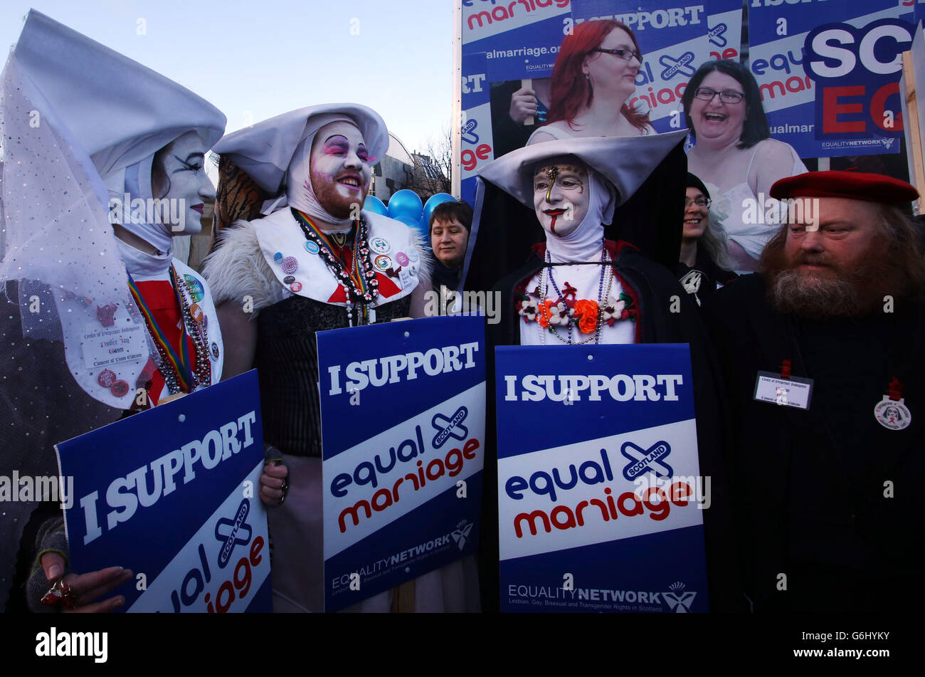 The Equality Network rally - Edinburgh Stock Photo - Alamy