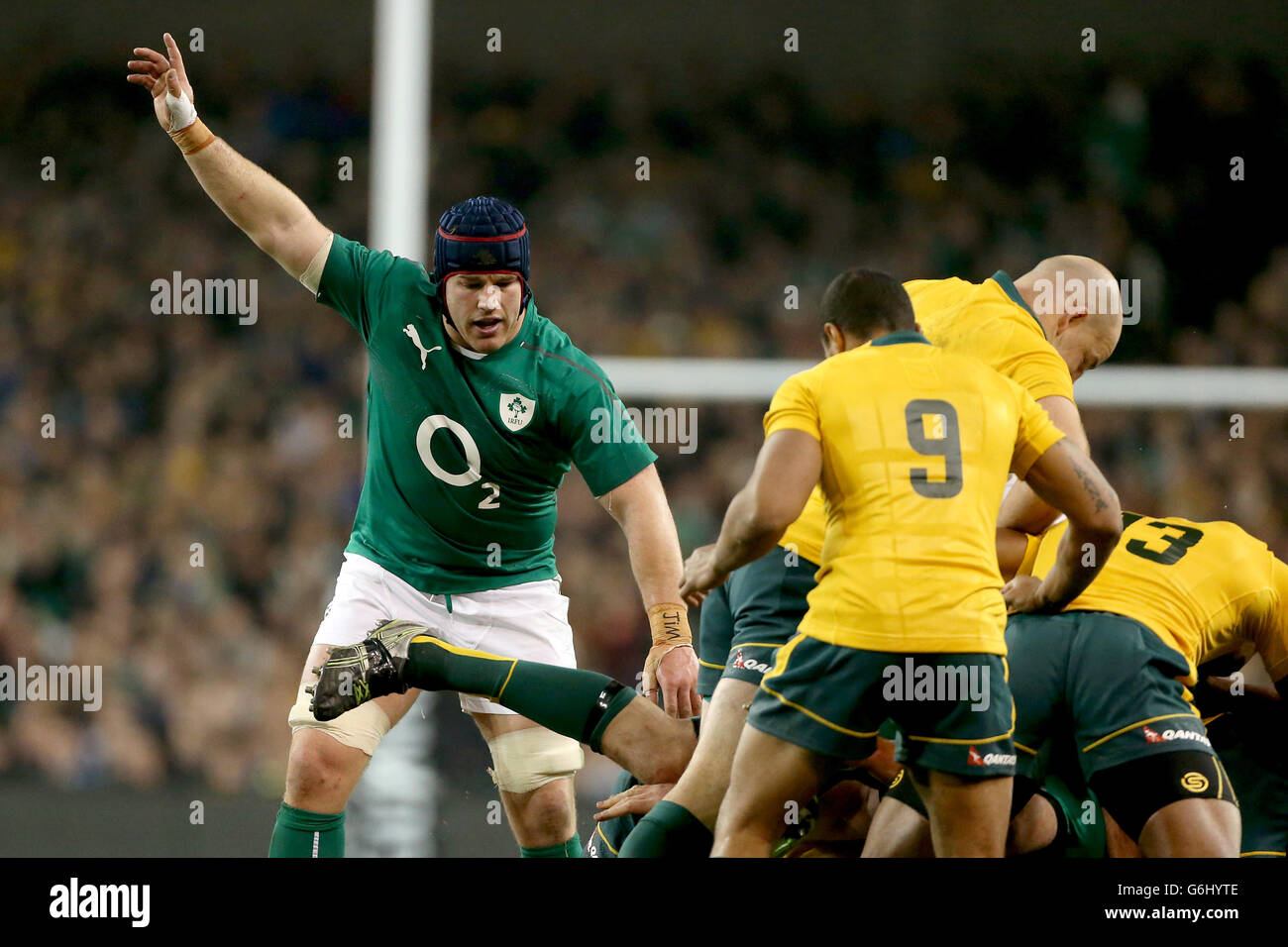 Irelands sean obrien guinness series match aviva stadium hi-res stock ...