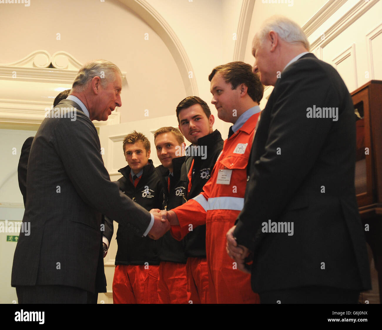 Prince Of Wales visit to PD Ports Stock Photo - Alamy
