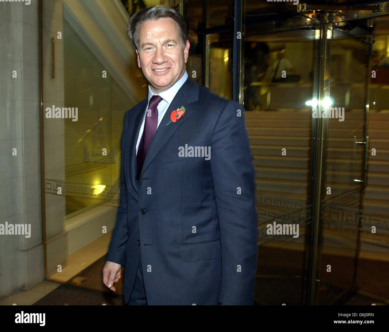 Conservative MP Michael Portillo outside television studios in central ...