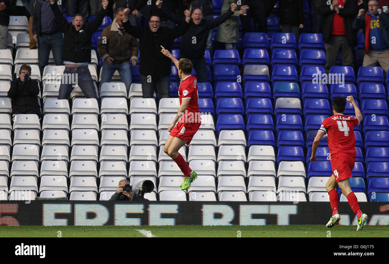 Charlton Athletic's Dale Stephens celebrates scoring against Birmingham ...