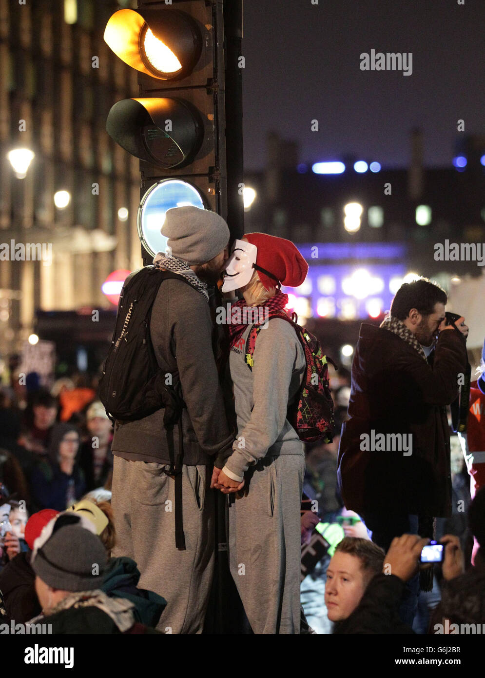 Protesters kiss hi-res stock photography and images - Alamy