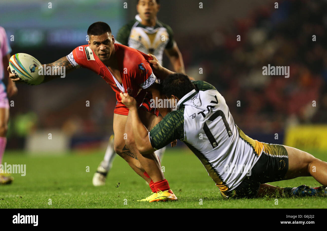 Rugby League - World Cup 2013 - Group C - Tonga v Cook Islands - Leigh ...