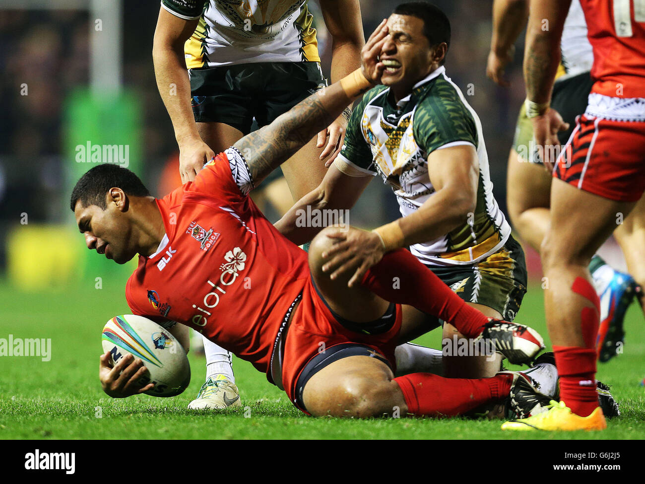 Rugby League - World Cup 2013 - Group C - Tonga v Cook Islands - Leigh ...