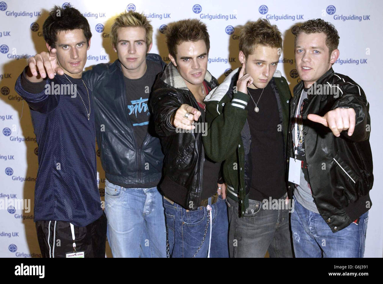 Boyband D-Side during a photocall prior to the Girlguiding UK Big Gig ...