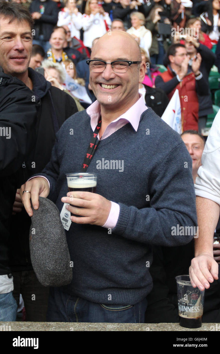Masterchef presenter Gregg Wallace in the stands at the QBE ...