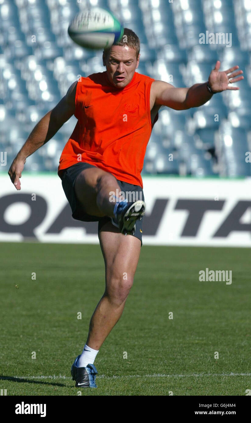 South Africa's Louis Koen during practice at the Subiaco Oval, Perth ...