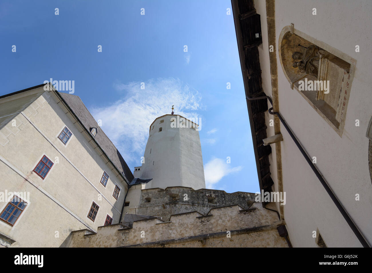 Forchtenstein Castle, Forchtenstein, Austria, Burgenland Stock Photo ...