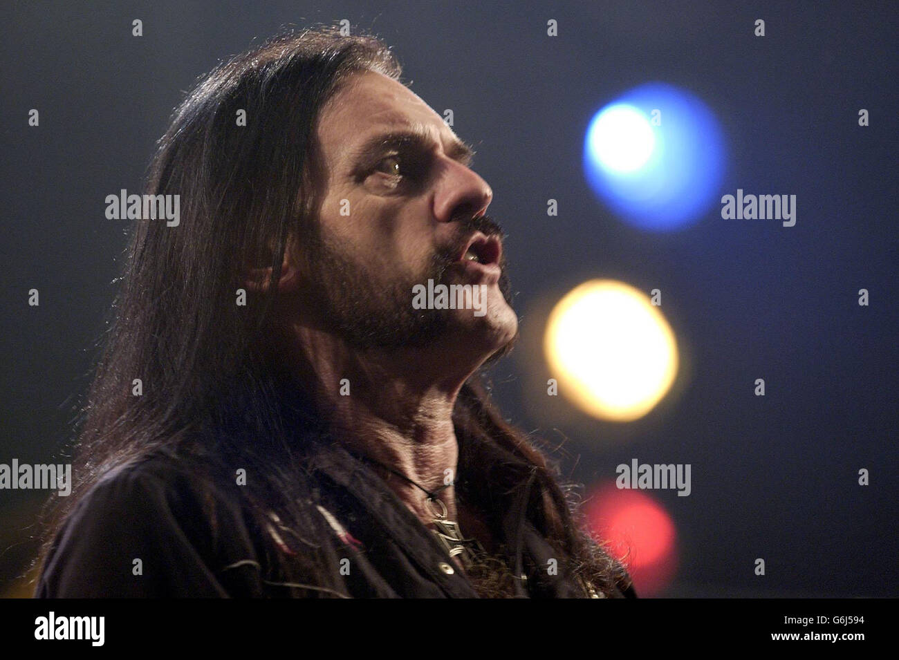 Motorhead at the Apollo. Lead singer Lemmy performs with his band ...