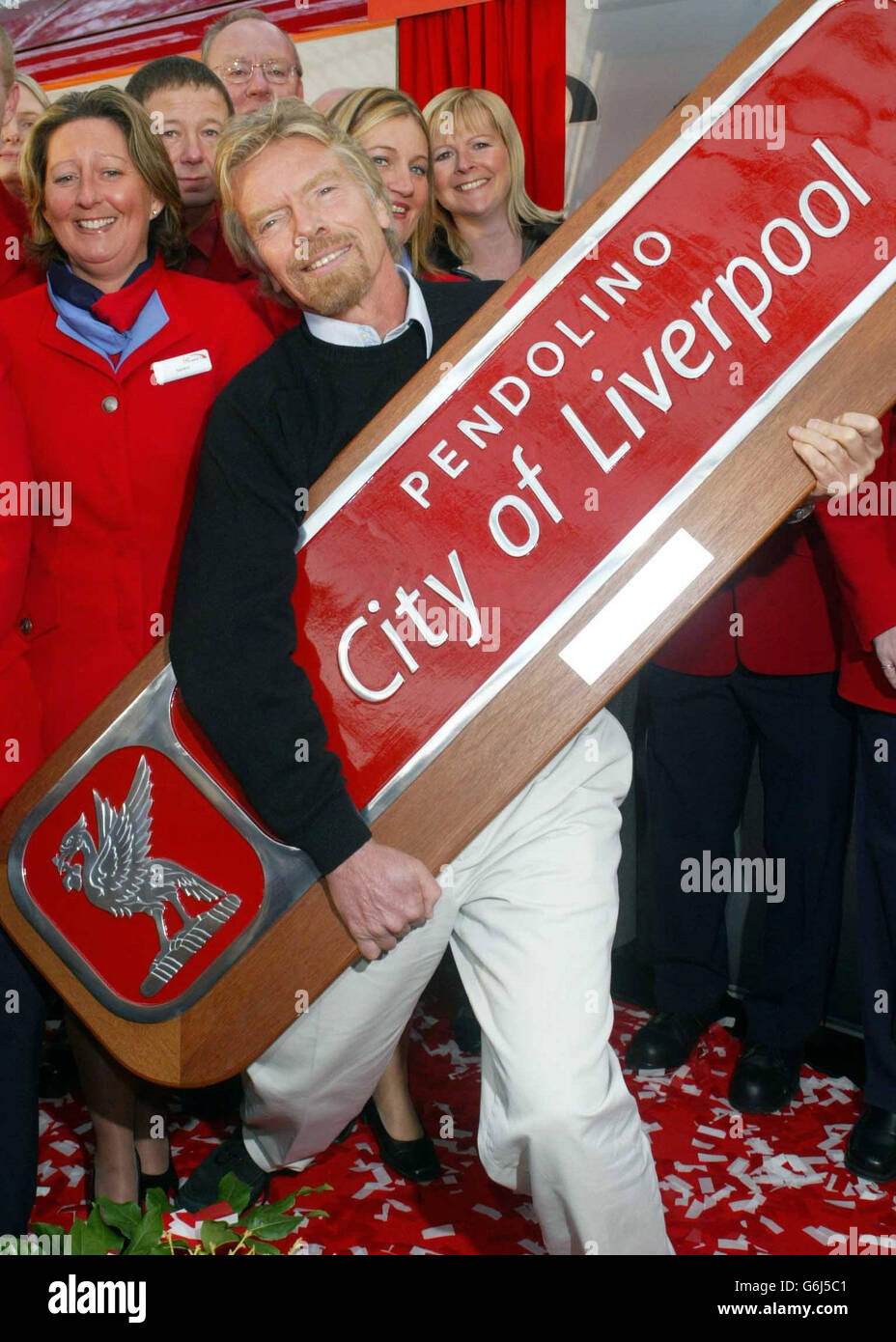 Richard Branson Liverpool Lime Street Station Stock Photo - Alamy