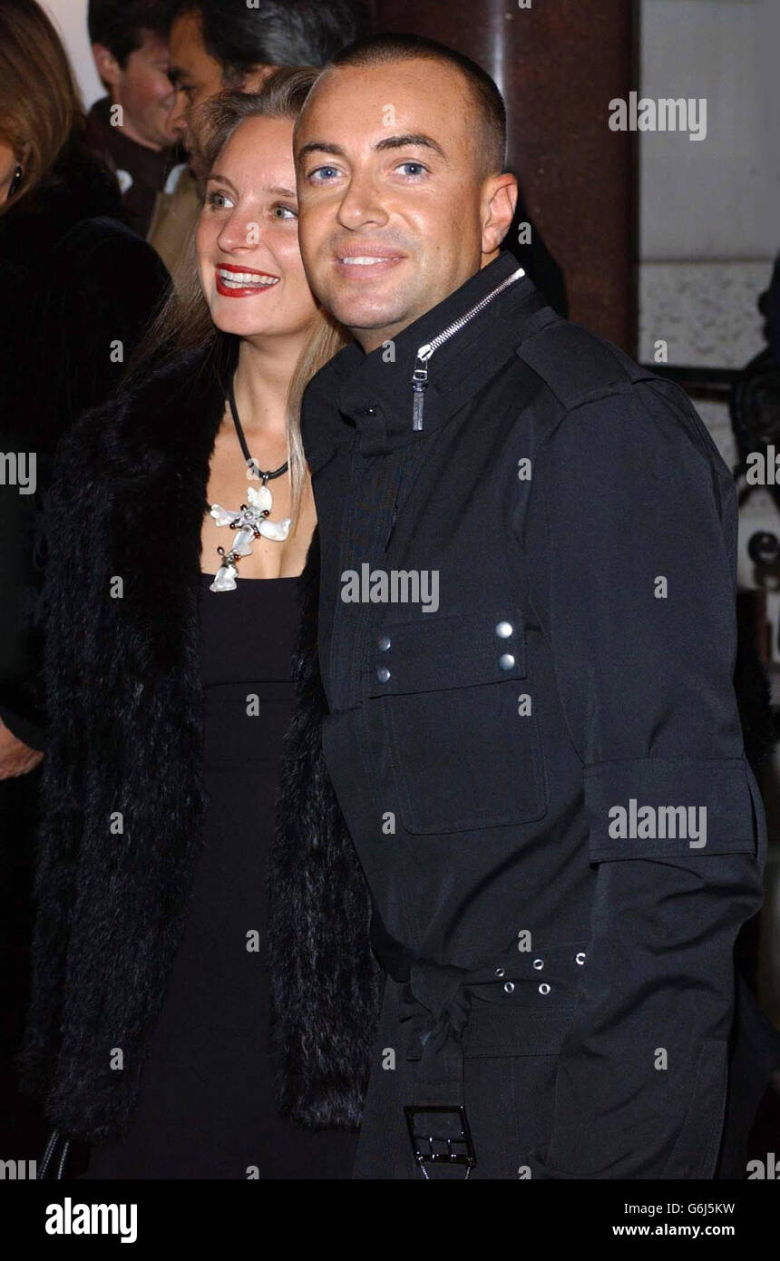 Fashion designer Julien MacDonald arrives at the launch party for the ...