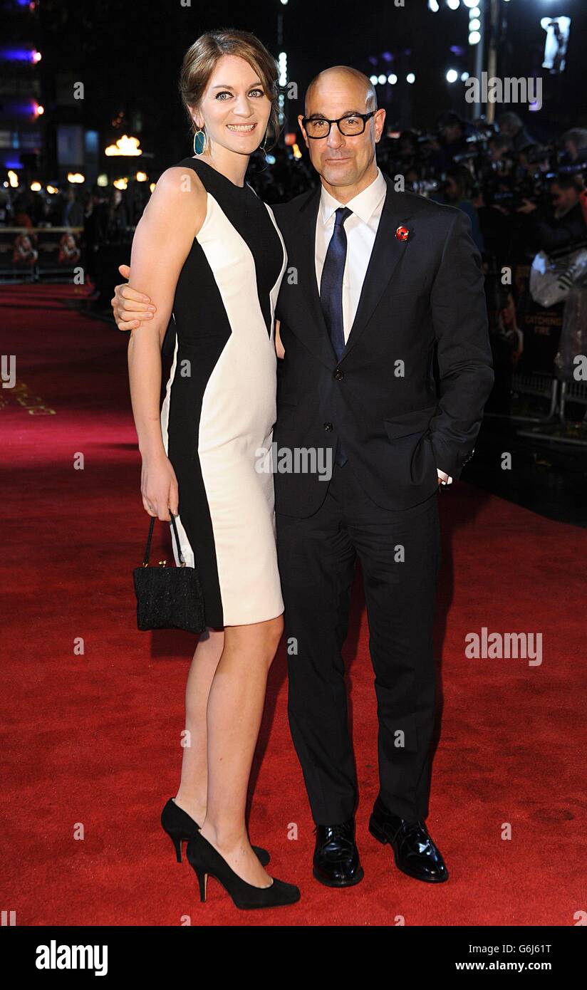 Felicity Blunt and Stanley Tucci arriving for the World Premiere of The ...