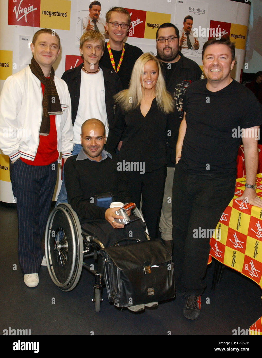 From left to right; Martin Freeman, Ash Atalla (executive producer, in ...