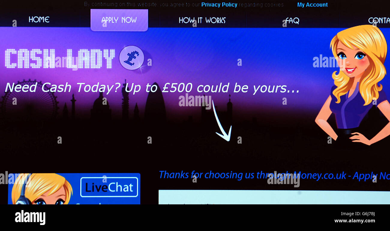 Money lending website page hi-res stock photography and images - Alamy