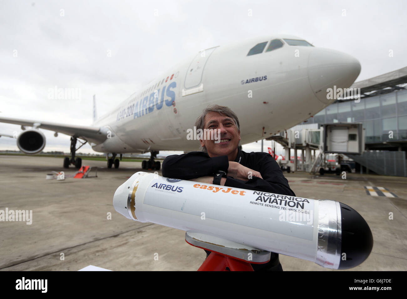 Fake ash cloud test Stock Photo - Alamy