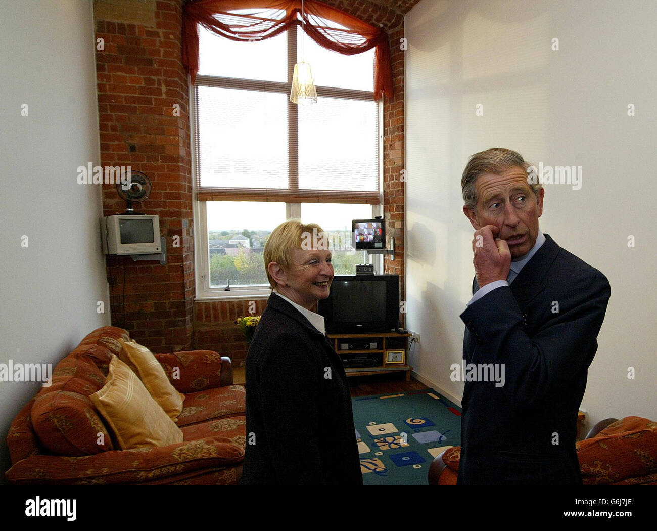Prince of Wales visits Houldsworth Mill Stock Photo - Alamy