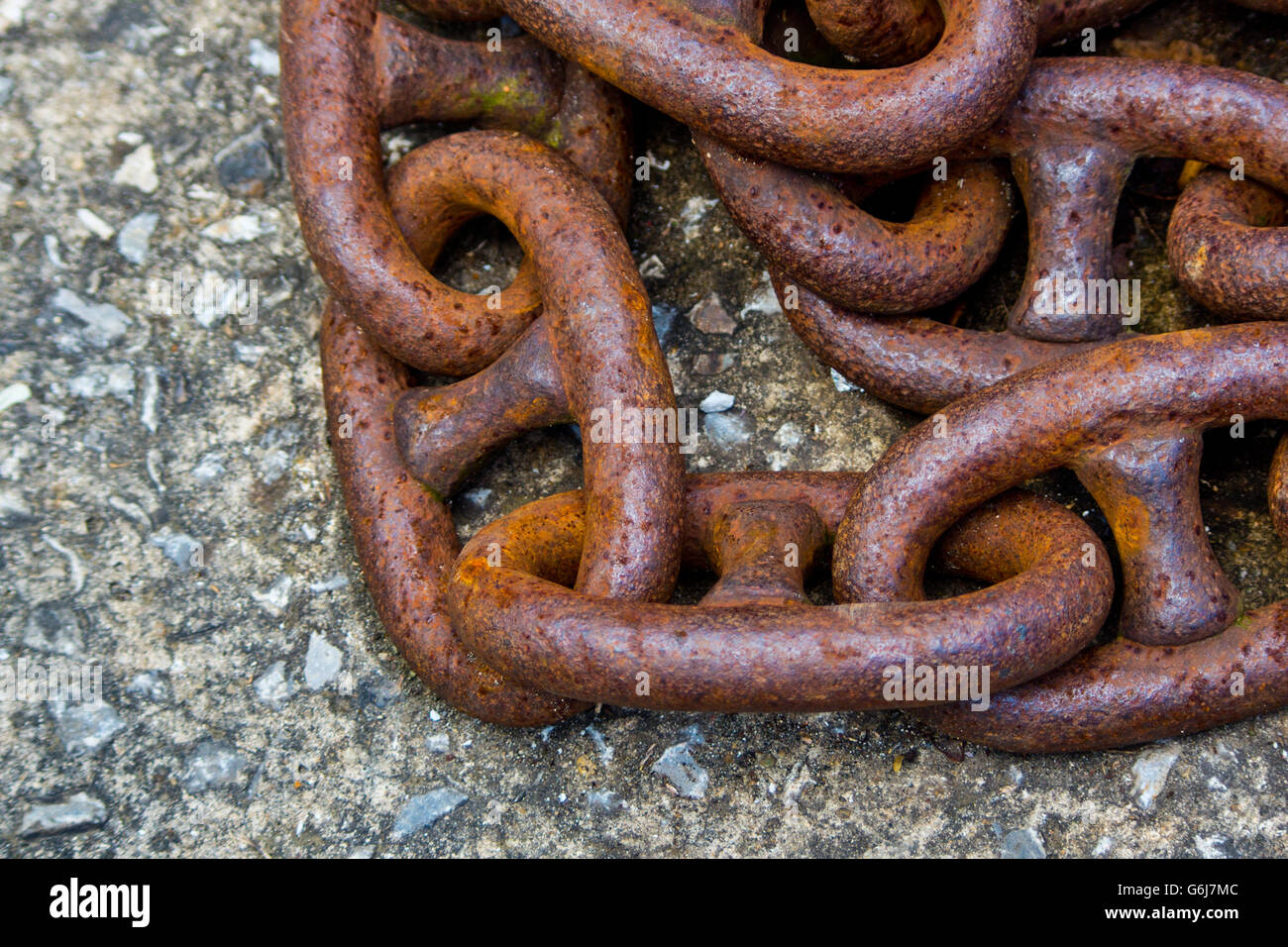 old metal chains arrugginte and knotted Stock Photo - Alamy