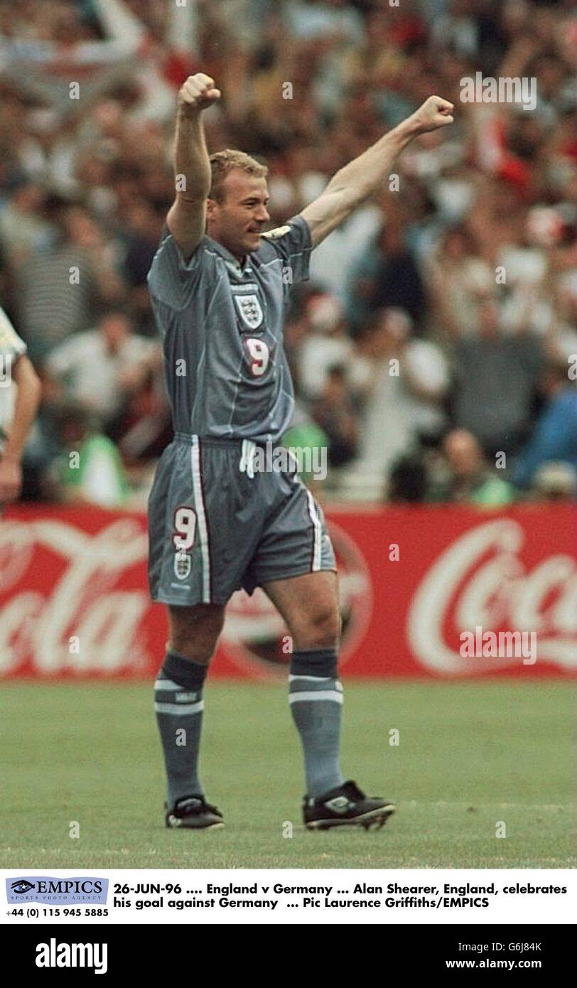 Euro 96 Soccer Semi Final - England v Germany Stock Photo - Alamy