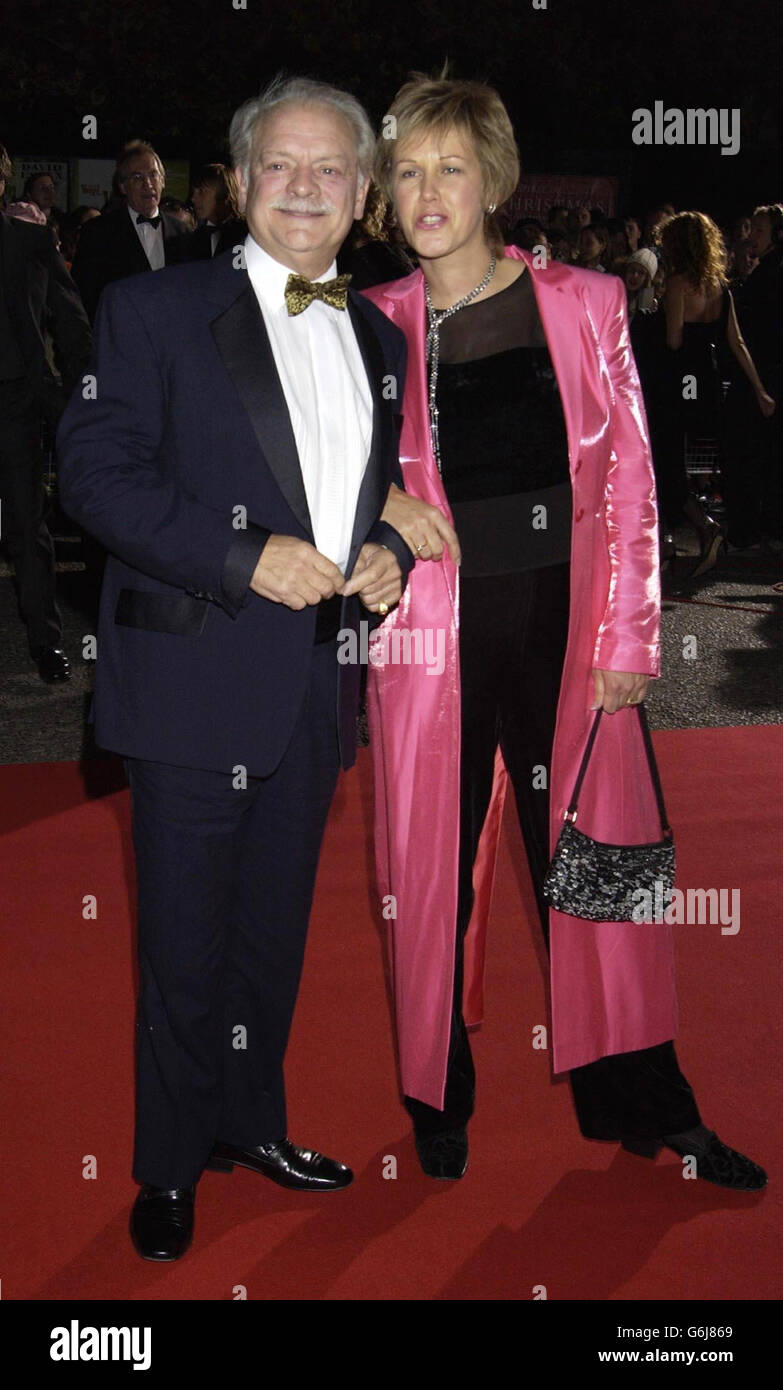 Actor David Jason and his partner Gill Hinchcliffe arrive for the ...
