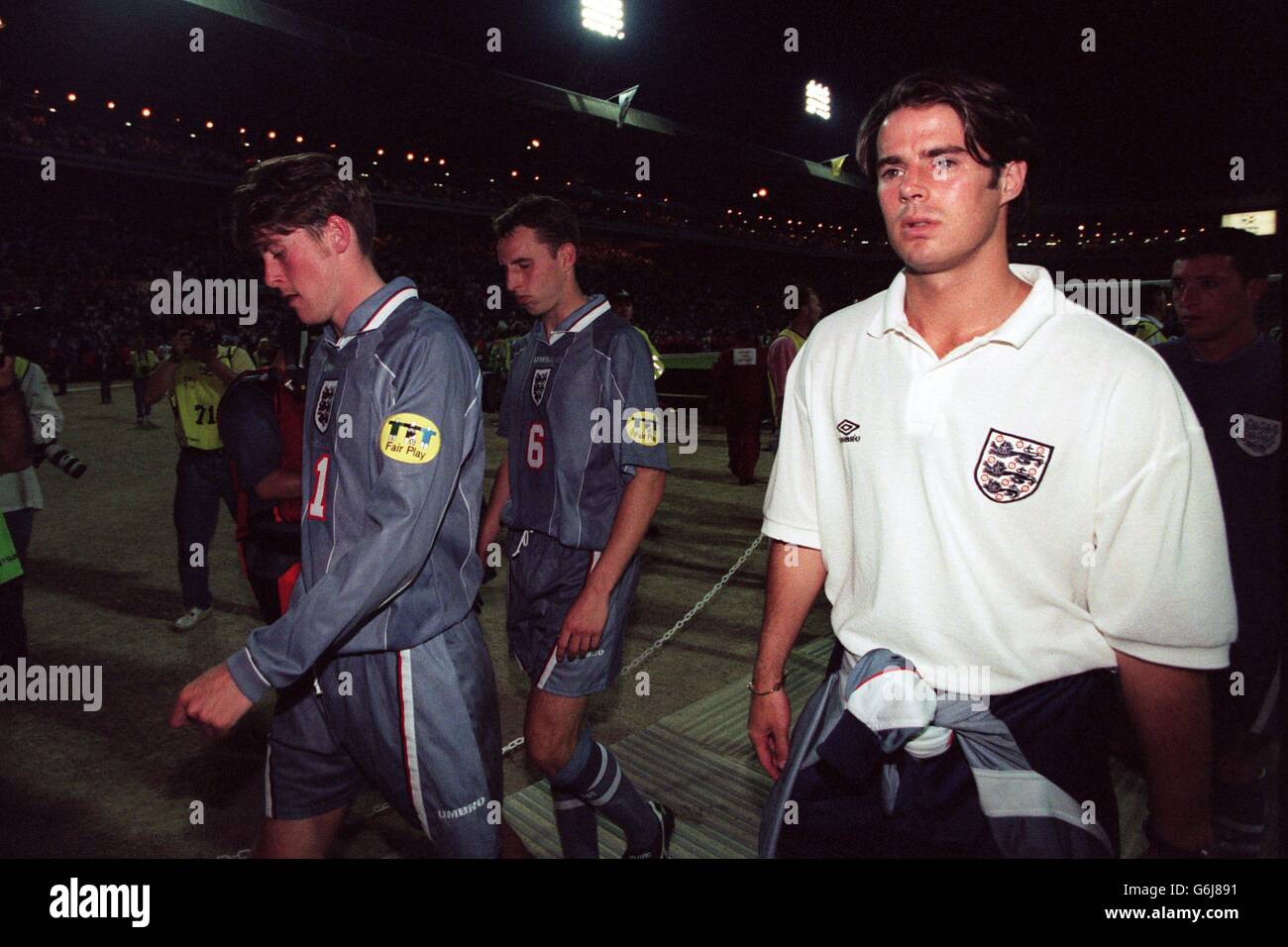 Soccer Euro 96 England V Germany Wembley High Resolution Stock ...