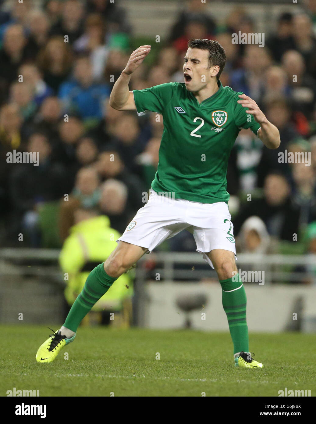 Republic of Ireland's Seamus Coleman during the International Friendly ...