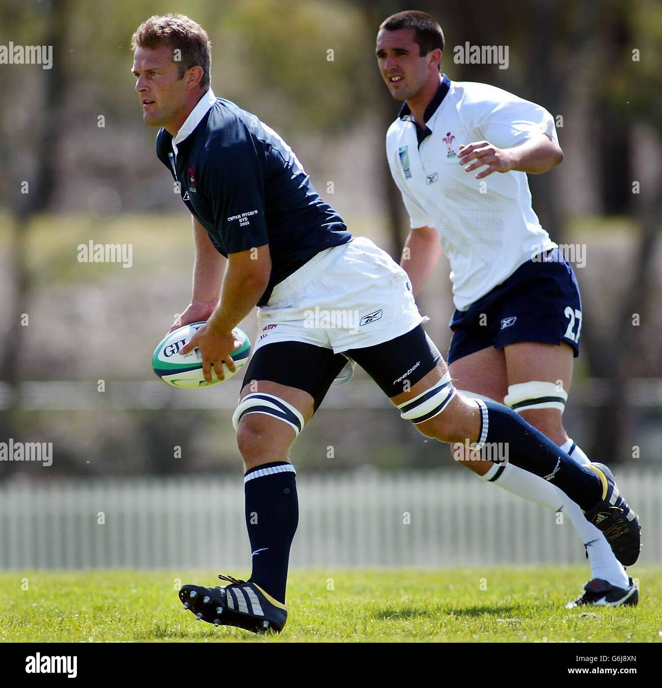 Wales's Gareth Llewellyn during training at the Canberra Raiders ...
