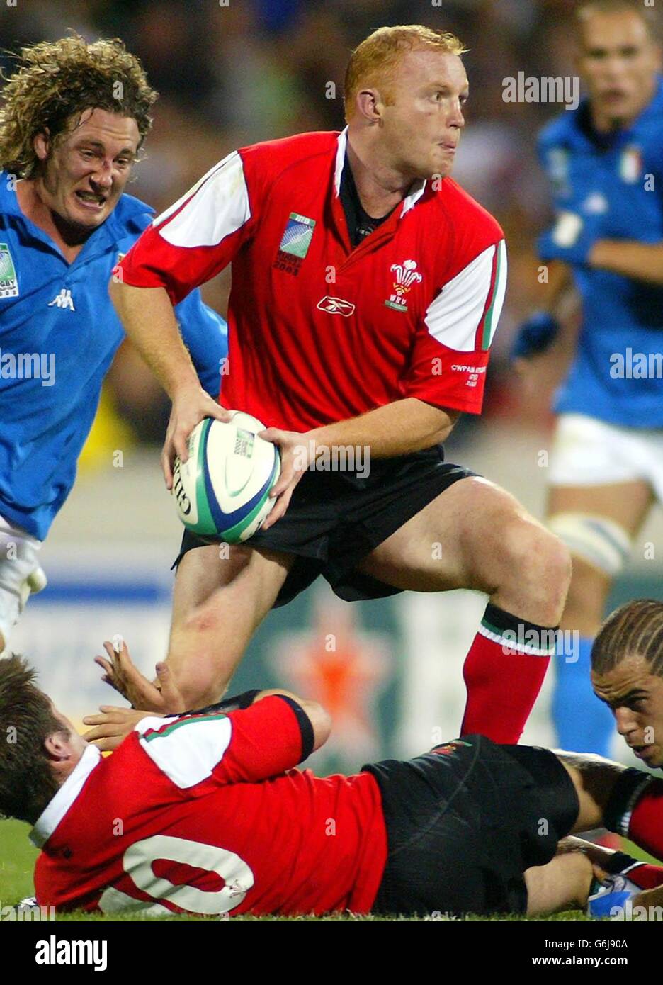 Wales's Martyn Williams during their Rugby Union World Cup pool match ...