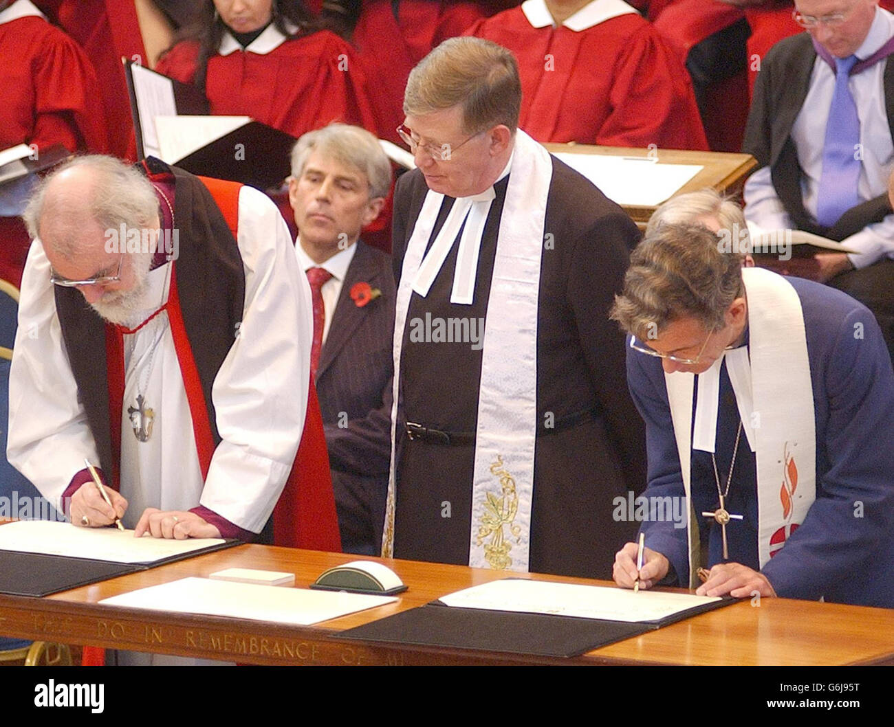 The Archbishop of Canterbury Dr Rowan Williams (left) and President of ...