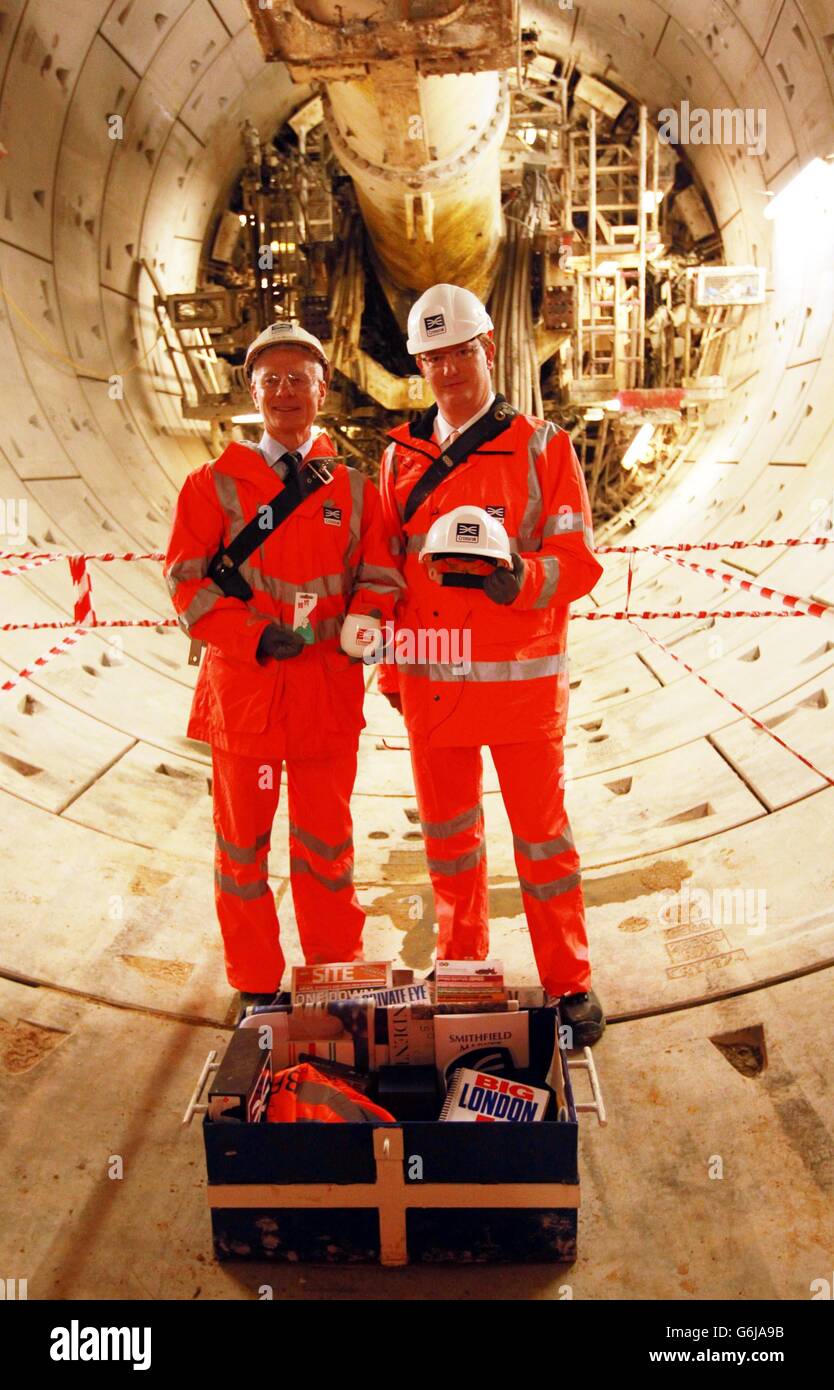 Infrastructure Minister Lord Deighton (left) and Treasury Secretary ...
