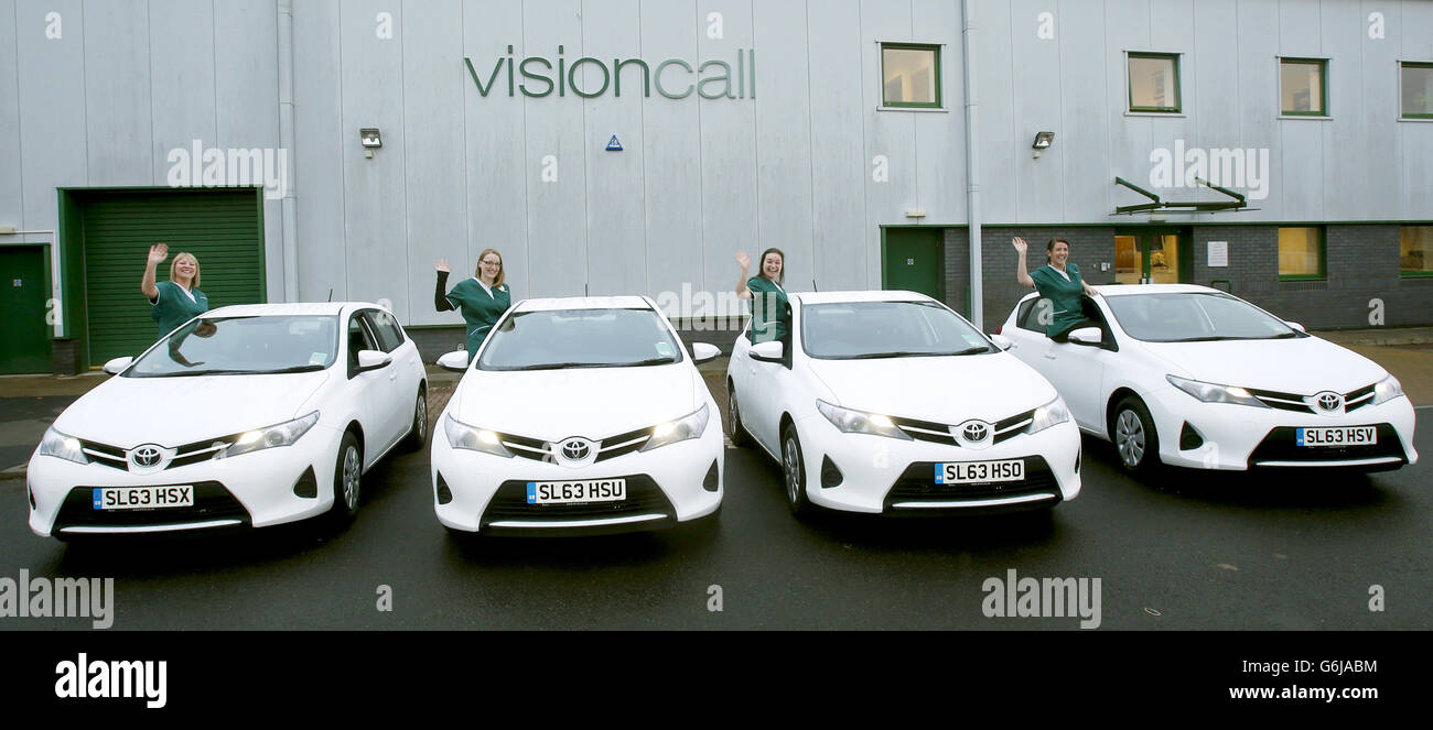 Toyota Fleet Handover - Visioncall National Office - Glasgow Stock ...