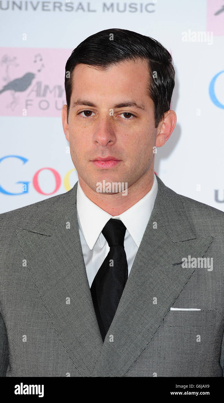 Mark Ronson attending the Amy Winehouse Foundation Ball at the ...