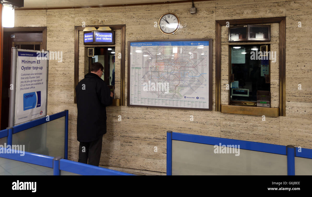 Changes to Tube services Stock Photo - Alamy