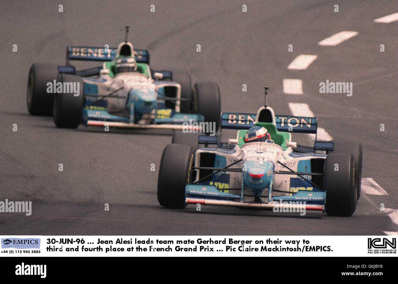 Jean alesi leads gerhard berger hi-res stock photography and images - Alamy