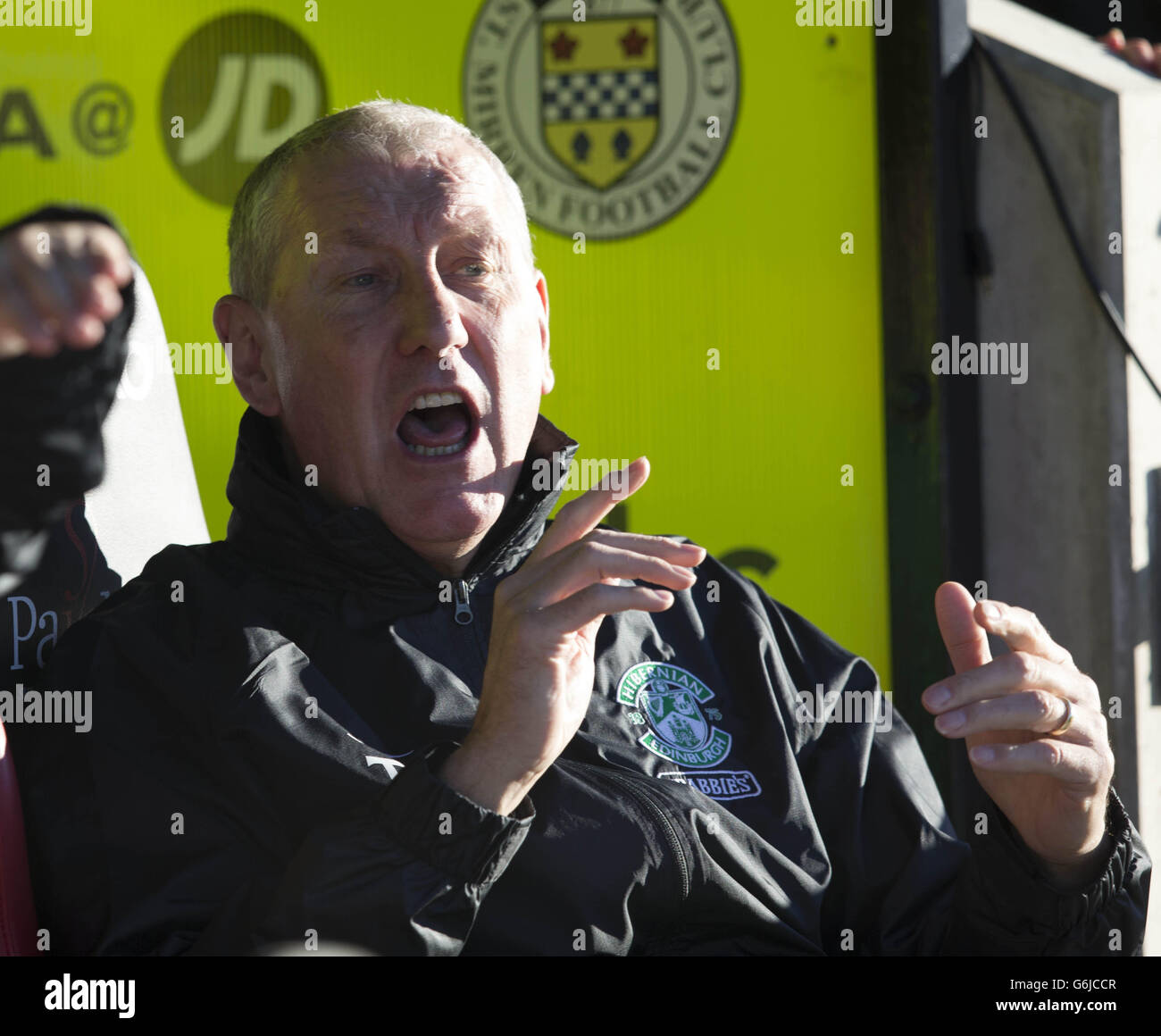 New Hibernian manager Terry Butcher during the Scottish Premiership ...