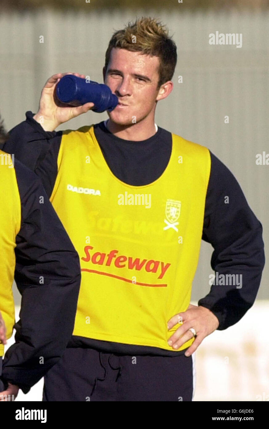 The scotland team during training at strathclyde homes stadium hi-res ...